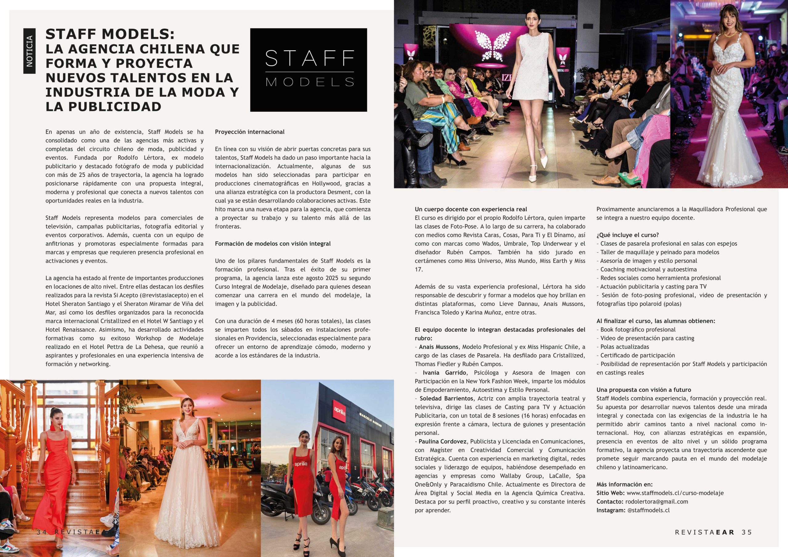 Curso Modelaje Staffmodels